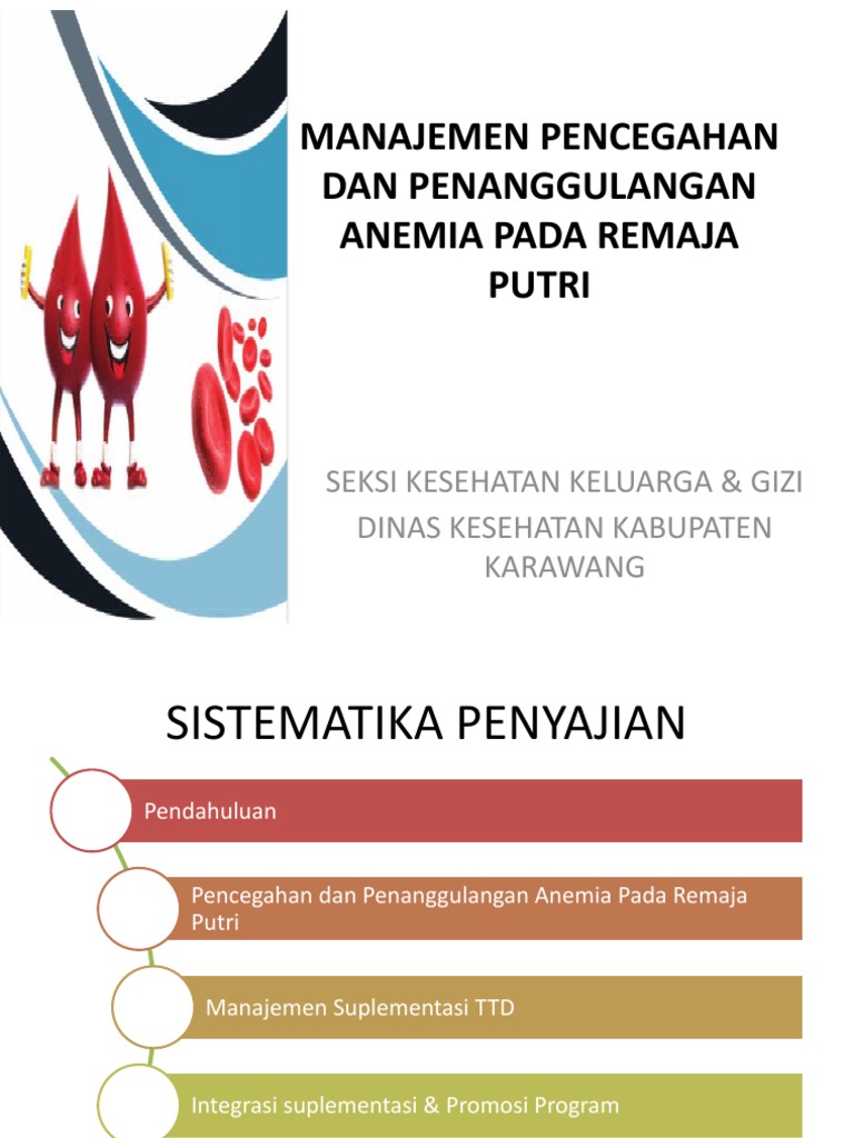 Pedoman Pemberian Tablet Tambah Darah (TTD) | PDF
