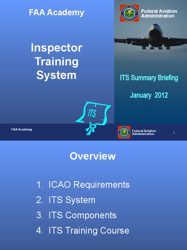 FAA Inspector Training Overview | PDF | Federal Aviation Administration ...