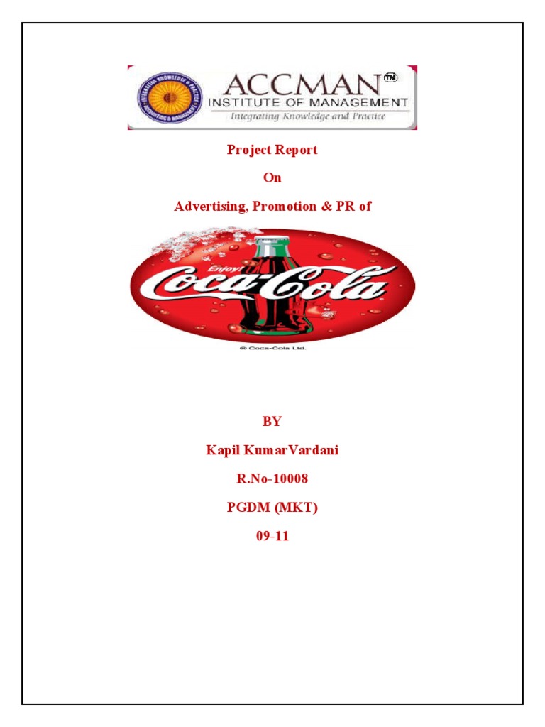 An Analysis of Coca-Cola's Advertising, Promotion, and Public Relations ...