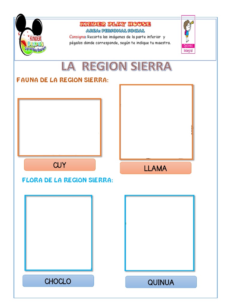 Ficha Sobre La Region Sierra | PDF