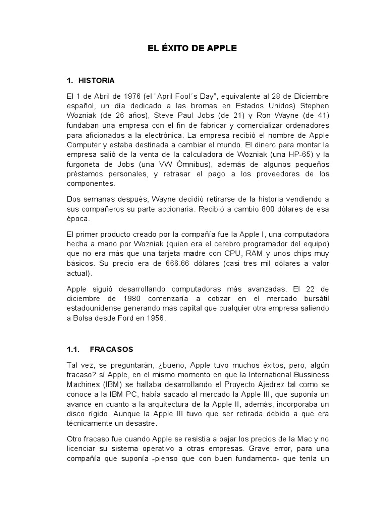 Historia de Apple 2020 | PDF | Apple Inc. | Steve Jobs