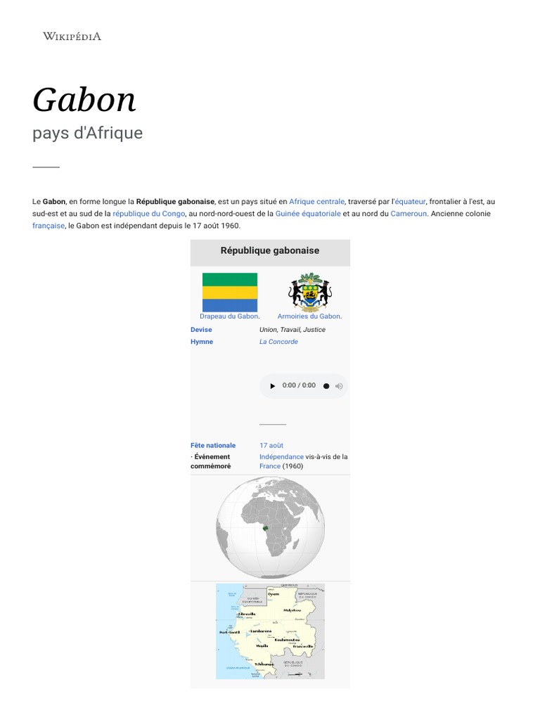 Gabon | PDF | Voyages