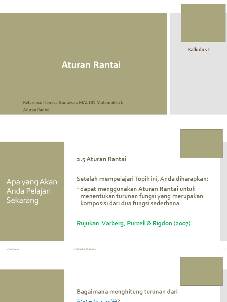 Aturan Rantai | PDF