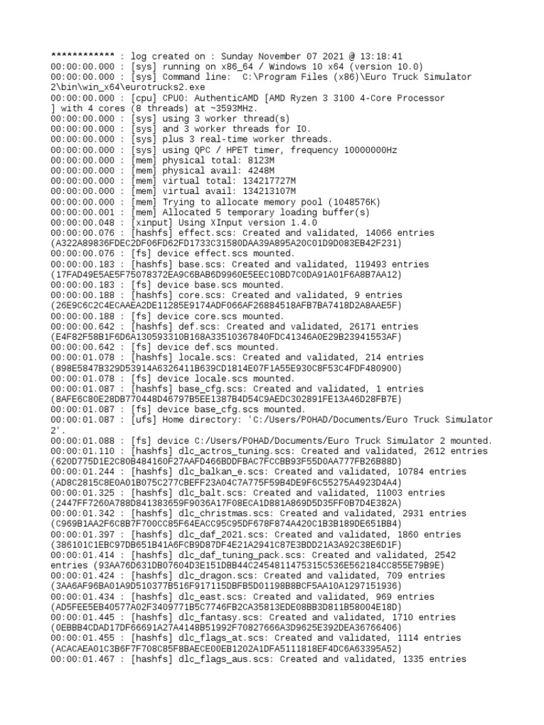 Game Log | PDF | Thread (Computing) | Ibm Pc Compatibles