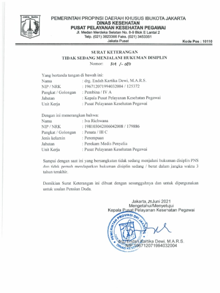 Iva Richwana - 04 Surat Pernyataan Hukdis | PDF