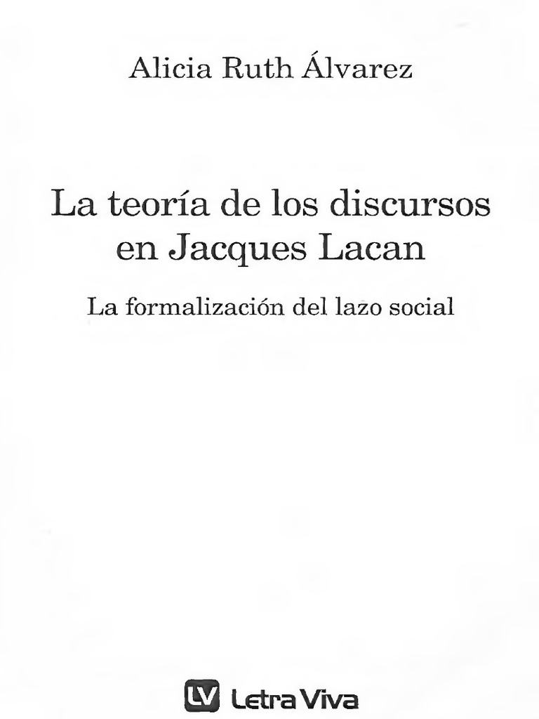 Ebin - Pub La Teoria de Los Discursos en Jacques Lacan | PDF | Jacques Lacan | Psicoanálisis