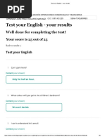 Answers To General English Test CAMBRIDGE | PDF