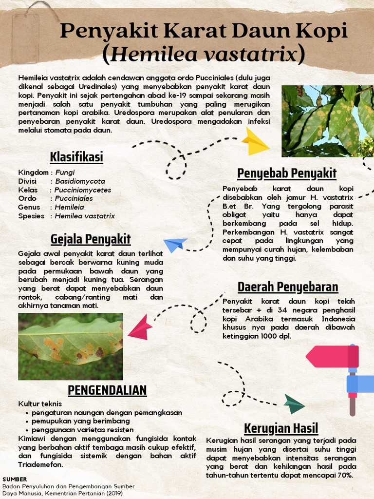 Laporan - Penyakit Karat Daun Kopi (Hemilea Vastatrix) | PDF