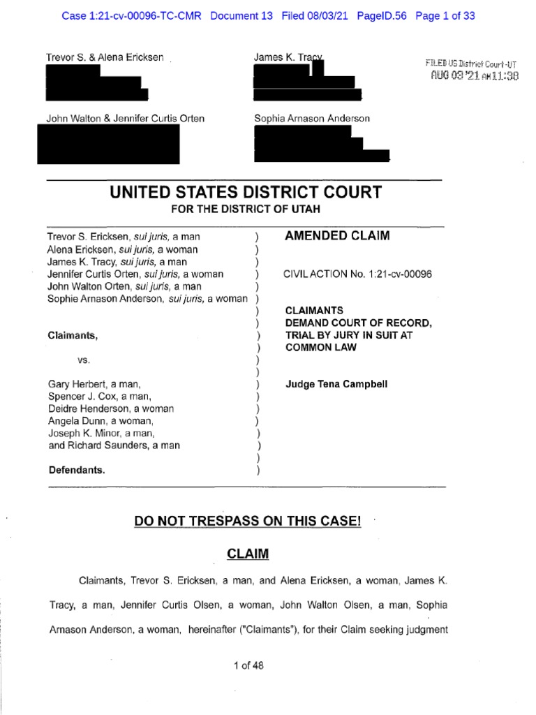 Lawuits Filed by Alena Ericksen | PDF | Written Communication | Sources