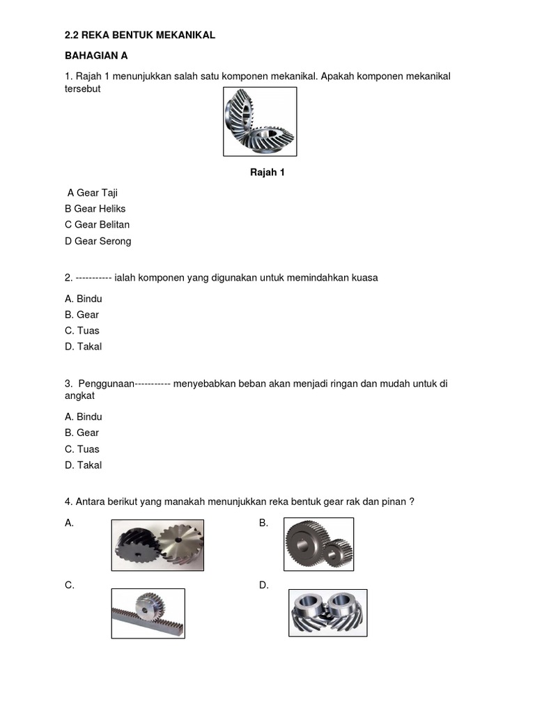 2.2 Rekabebentuk Mekanikal RBT 2 | PDF