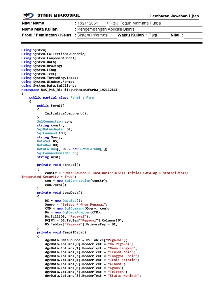 Soal Dan Jawaban Studi Kasus | PDF | Information Technology Management | Software