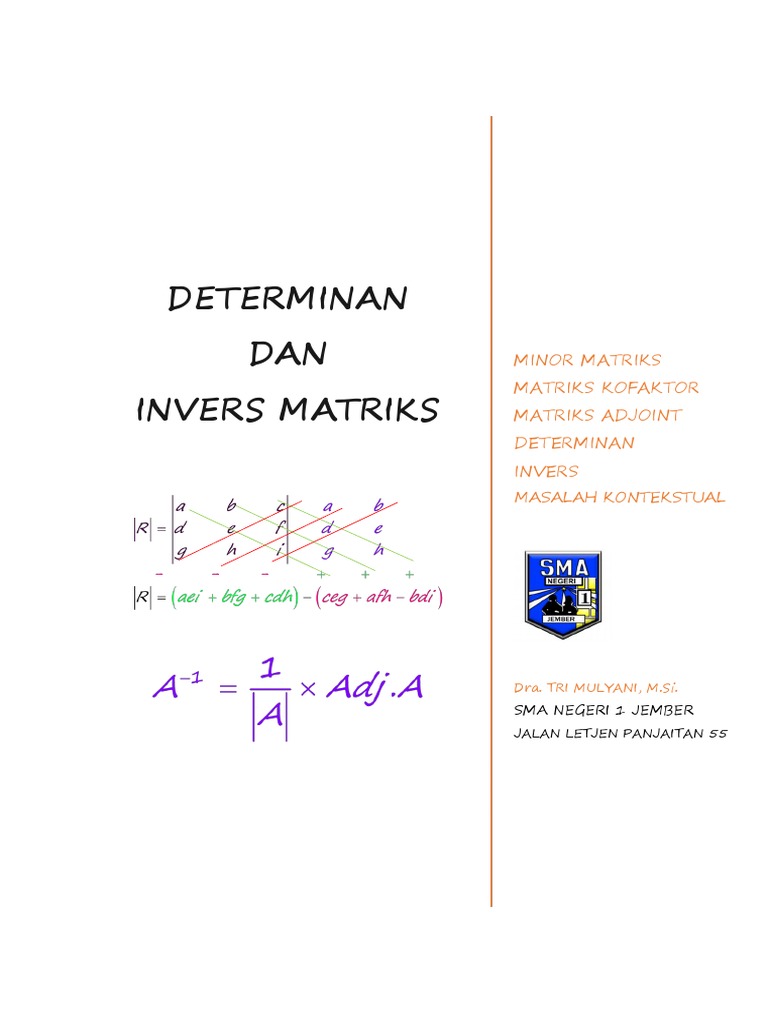 1 DETERMINAN Dan INVERS MATRIKS | PDF