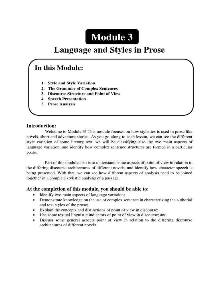 Mod 3, Lesson 1 | PDF | English Language | Dialect