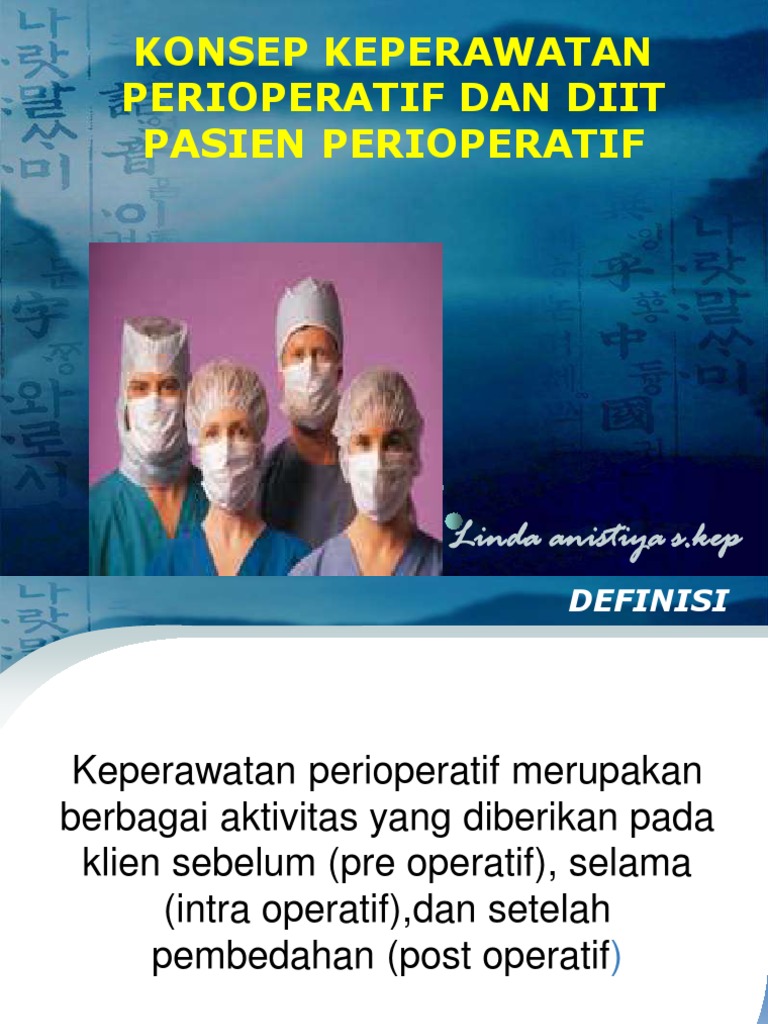 Keperawatan Perioperatif | PDF | Kesehatan Holistik