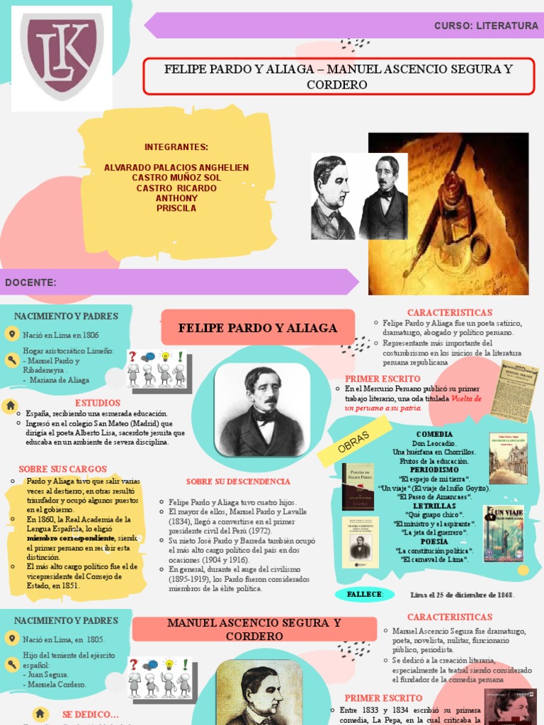 Felipe Pardo y Aliaga y Manuel Ascencio | PDF | Clásicos