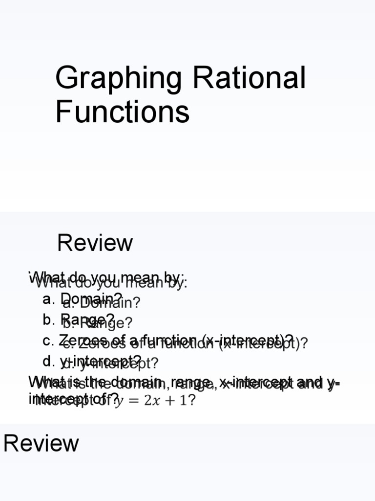 Graphing Rational Function | Download Free PDF | Asymptote | Function ...