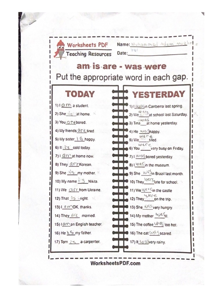 Put The Appropriate Word in Each Gap | PDF