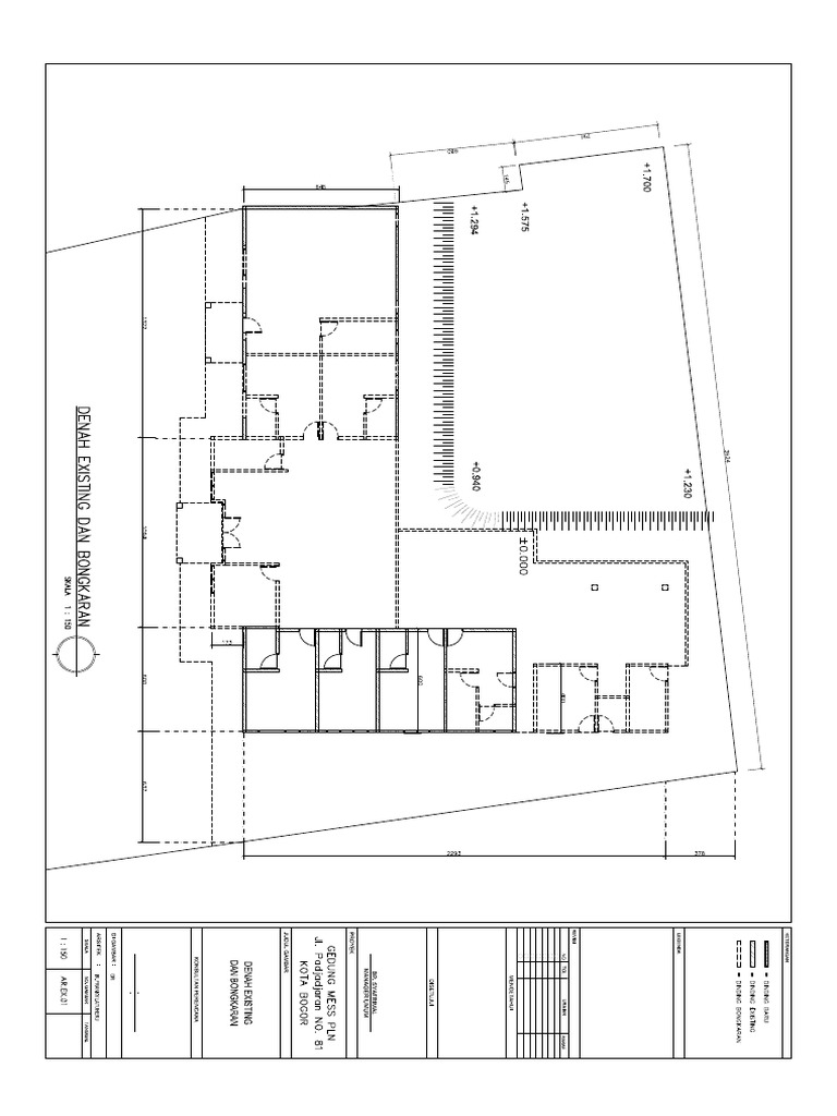 01 Denah Existing | PDF