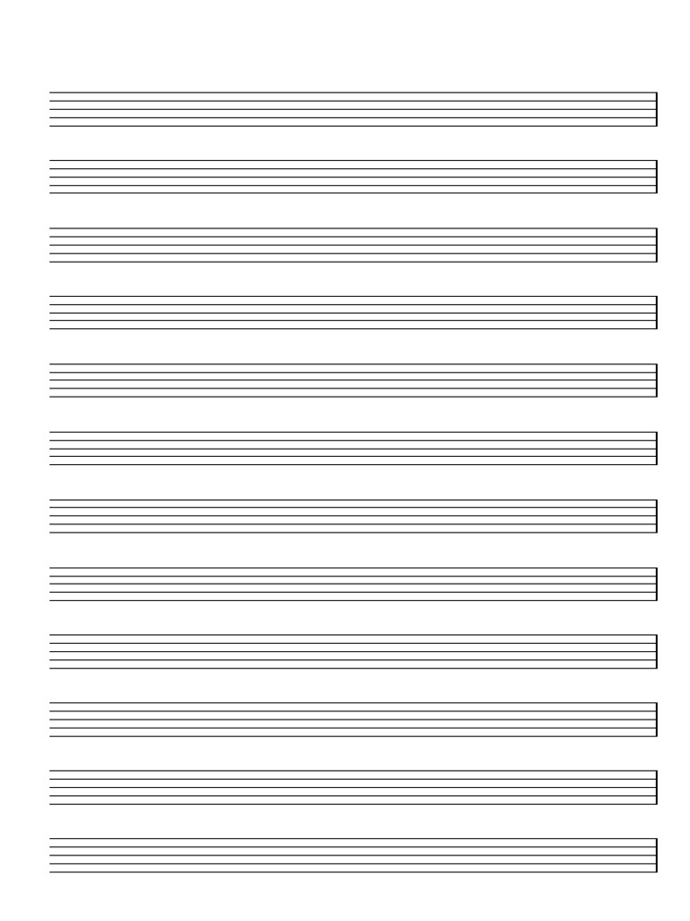 Partitura en Blanco | PDF