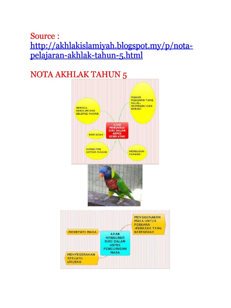 Qdoc - Tips Nota Akhlak Tahun 5 Upkk | PDF