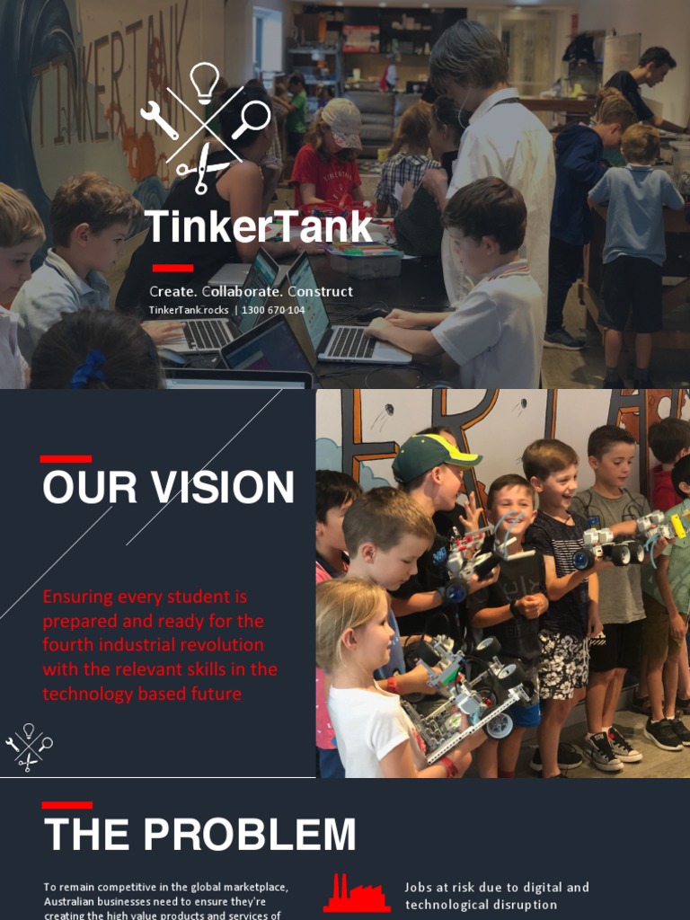 Tinkertank: Create. Collaborate. Construct | PDF | Creativity | Innovation