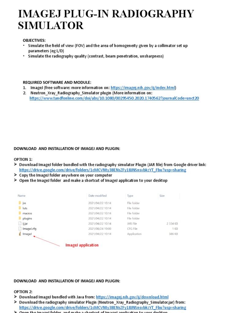 Imagej Plug in - Radiography System Simulator | PDF | Radiography | Icon (Computing)