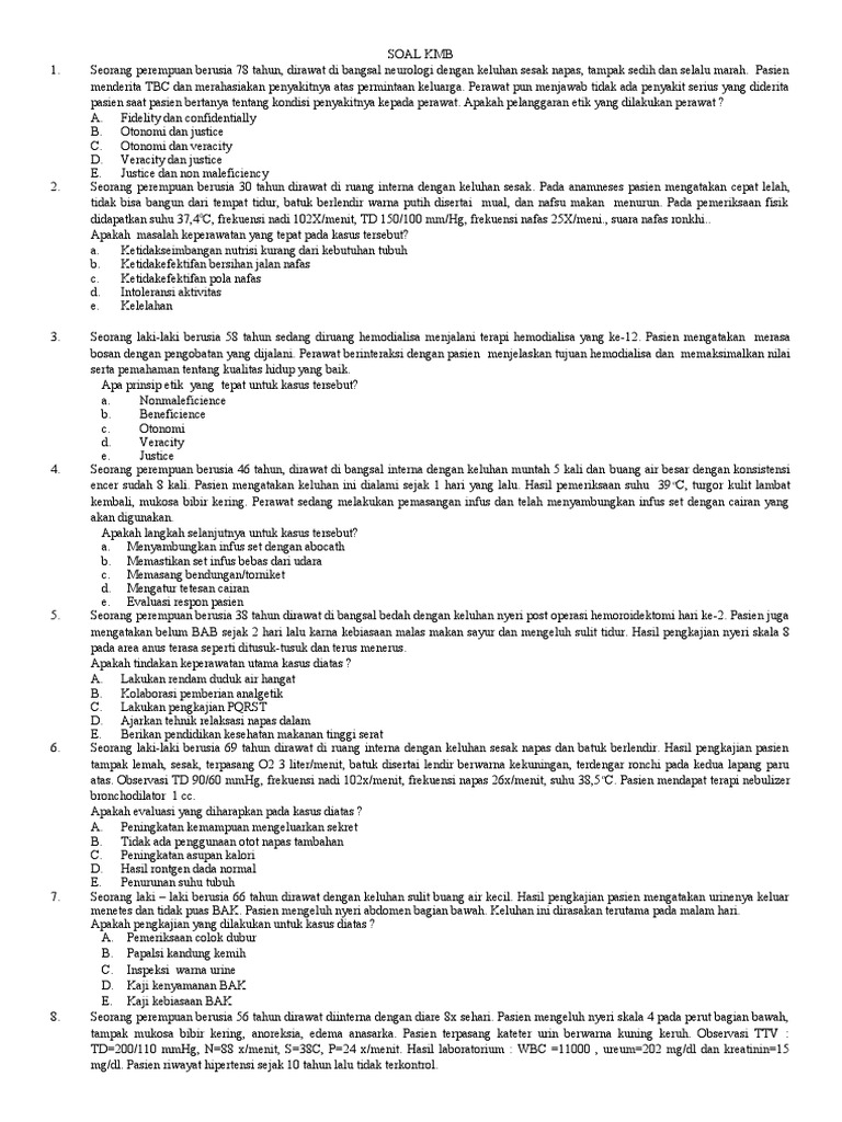 Soal KMB Kirim 1 | PDF