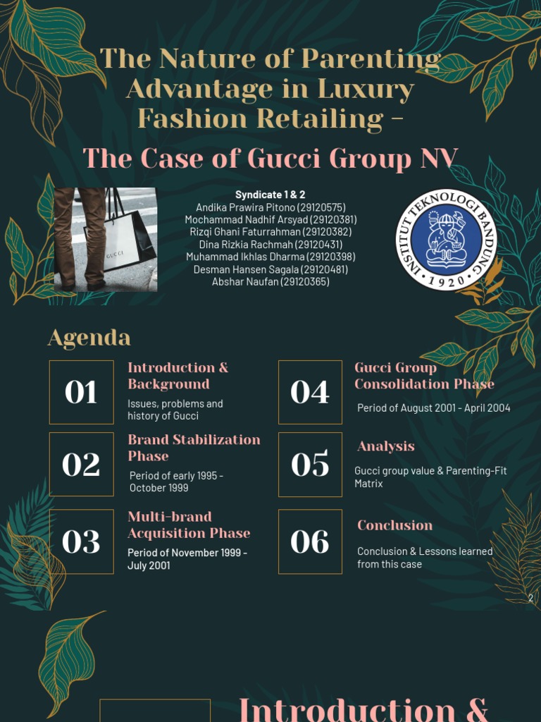 Syndicate 1 & 2 - Gucci Case | Download Free PDF | Brand | Luxury Goods