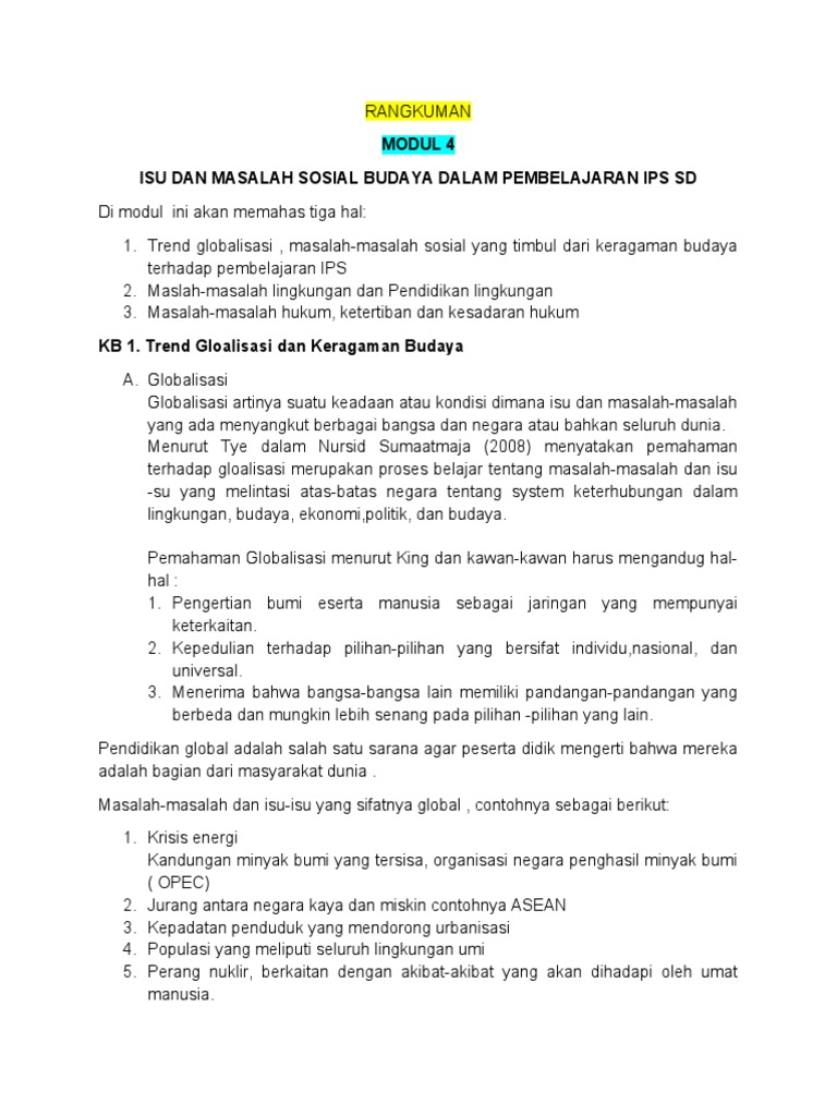 Rangkuman Modul 4,5,6 | PDF