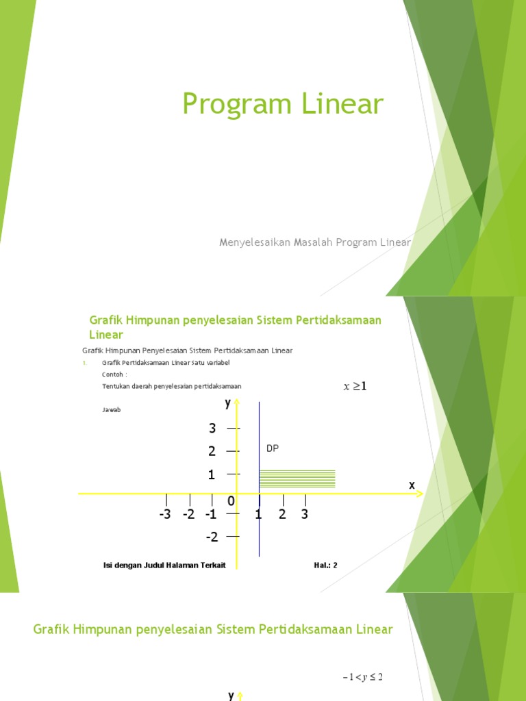 Program Linear PERTEMUAN 1 | PDF