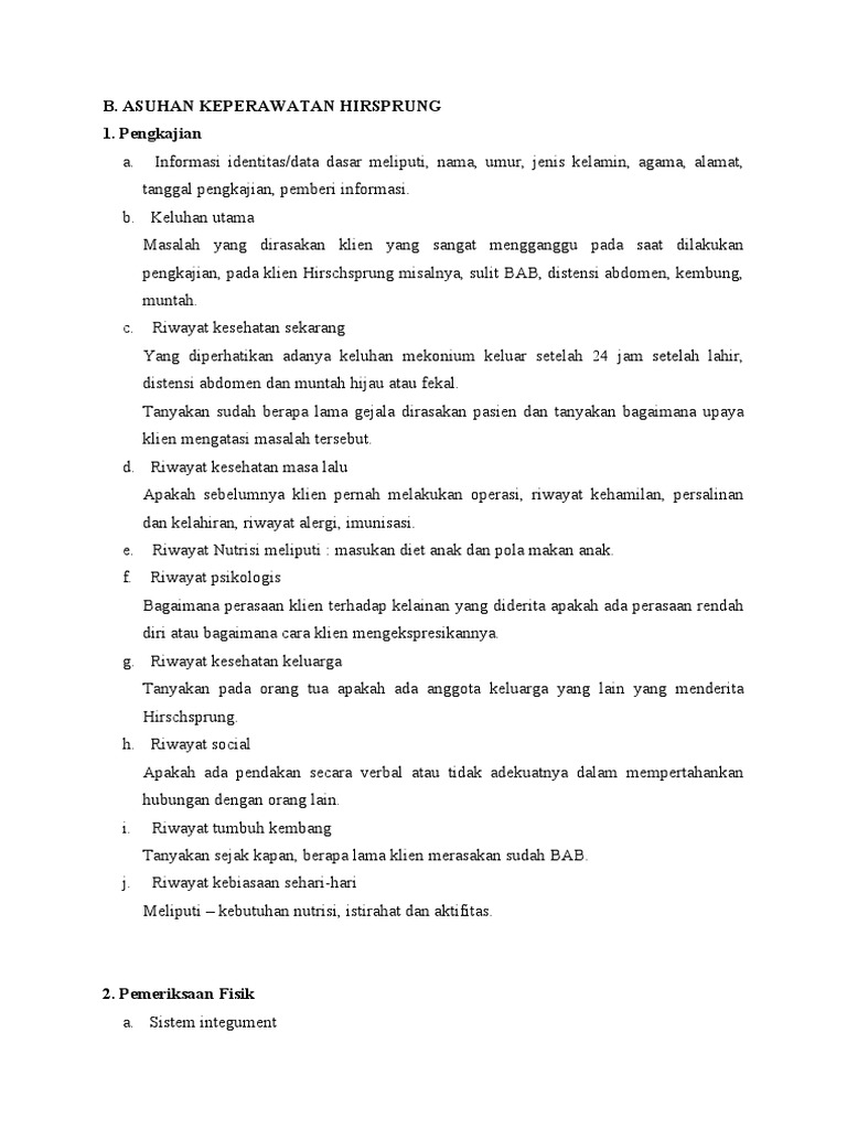 Askep Hisprung | PDF | Kesehatan Holistik