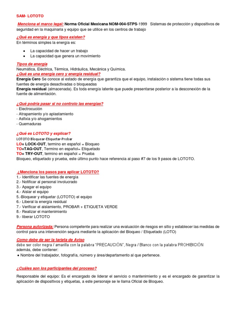 Guía Completa de LOTOTO y Seguridad Energética | PDF