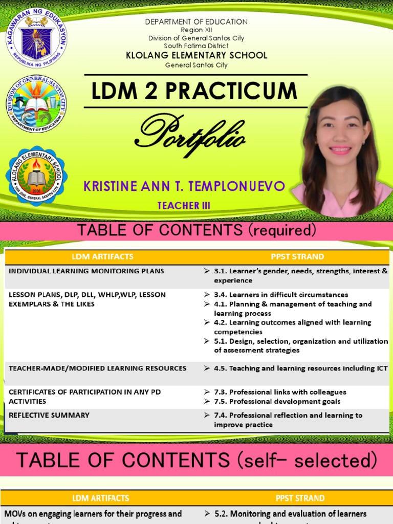 LDM2 Practicum Portfolio | PDF | Learning | Distance Education