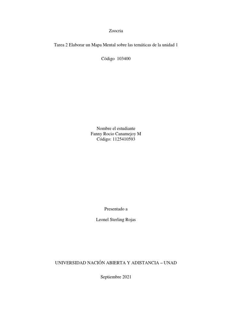 Fanny Rocio CAnamejoy - Tarea 2-2019 | PDF | Fauna | Entorno natural