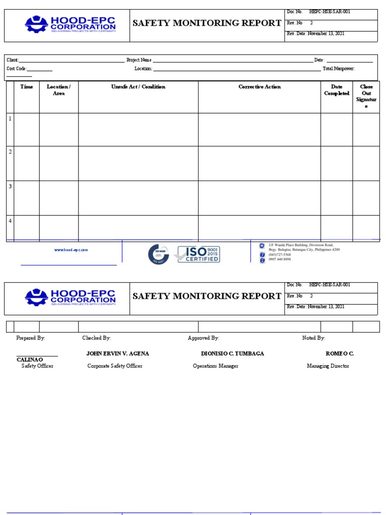 Safety Monitoring Report | PDF