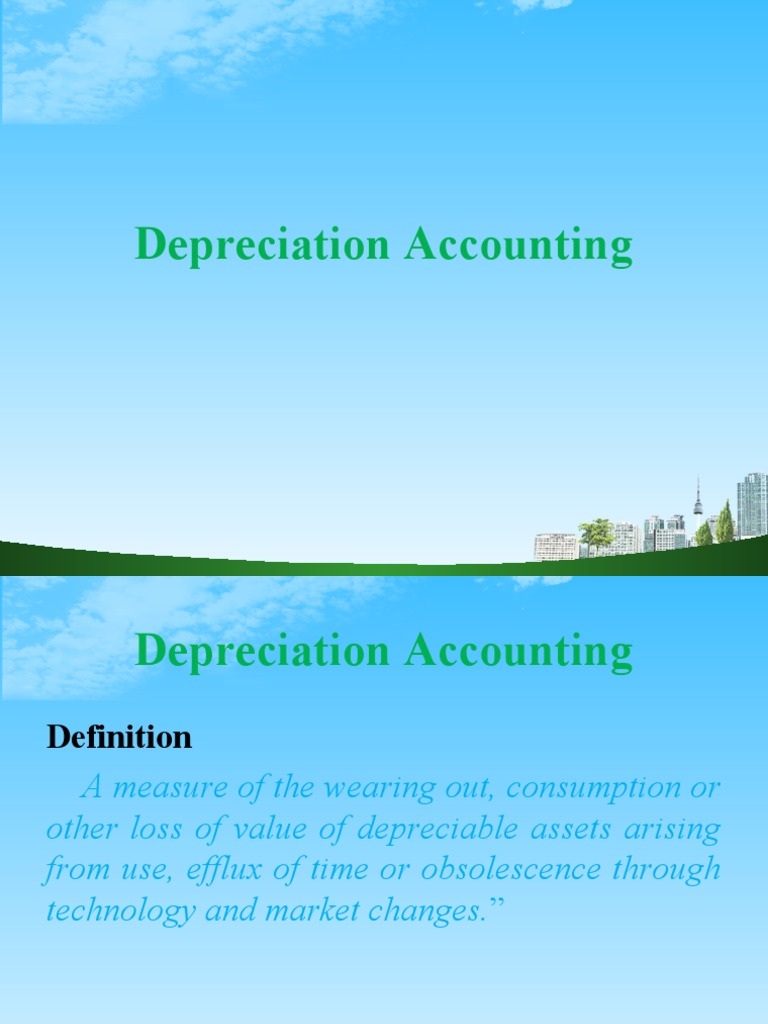 Depreciation Accounting PPT at BEC DOMS | PDF | Depreciation | Accounting