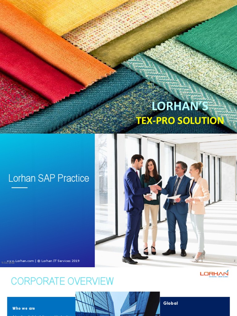 Lorhan-Texpro Solution - V3.0 | PDF | Dyeing | Textiles