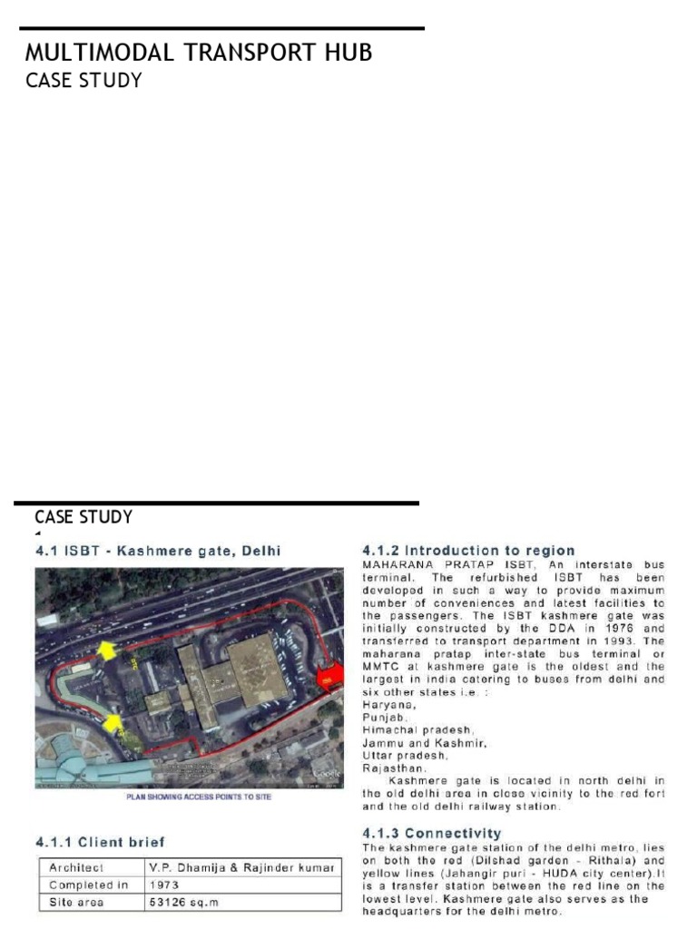TRANSPORT HUB - Case Study | PDF | Bus | Land Transport