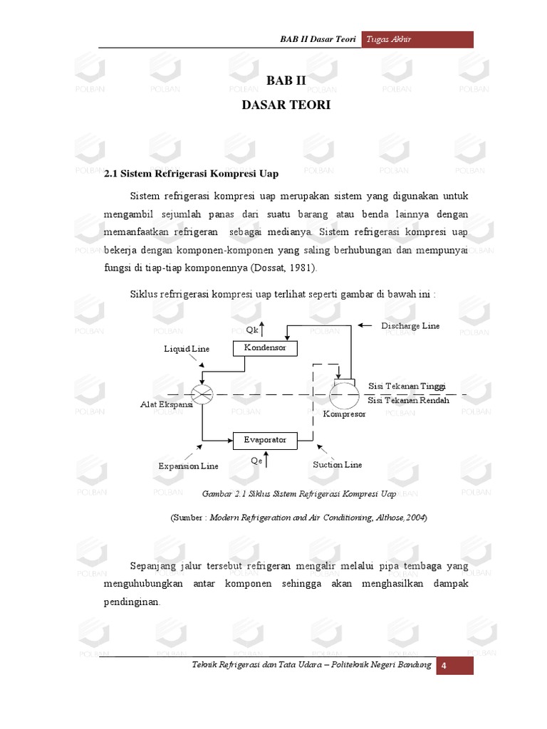 Dasar Teori Teknik Refrigerasi | PDF