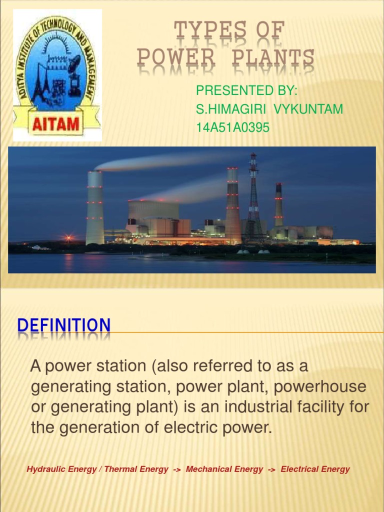 Types of Power: Plants | PDF | Power Station | Steam