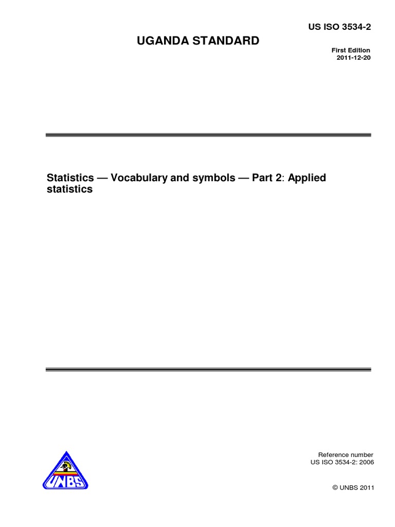 02 2019us Iso 3534-2 | PDF | International Organization For Standardization
