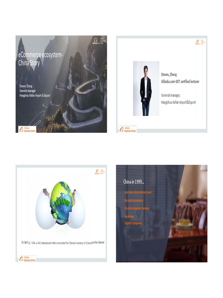 Day 2 - Ecommerce Ecosystem - The China Story | PDF | Alibaba Group | E ...