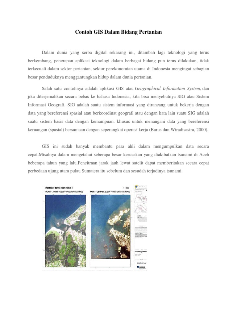 Contoh Gis Dalam Bidang Pertanian - Compress | PDF