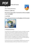 Actividades de Ciencias de la Tierra 5to Año | PDF | Ciencias de la ...