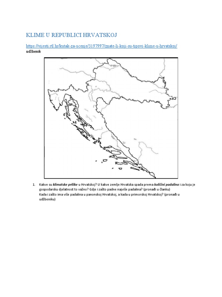 NL - Klime U Republici Hrvatskoj | PDF