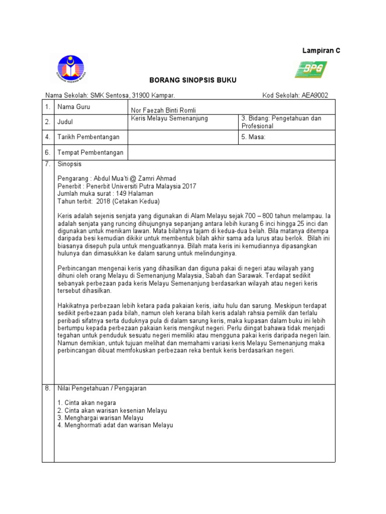 Keris Melayu: Warisan dan Variasi | PDF