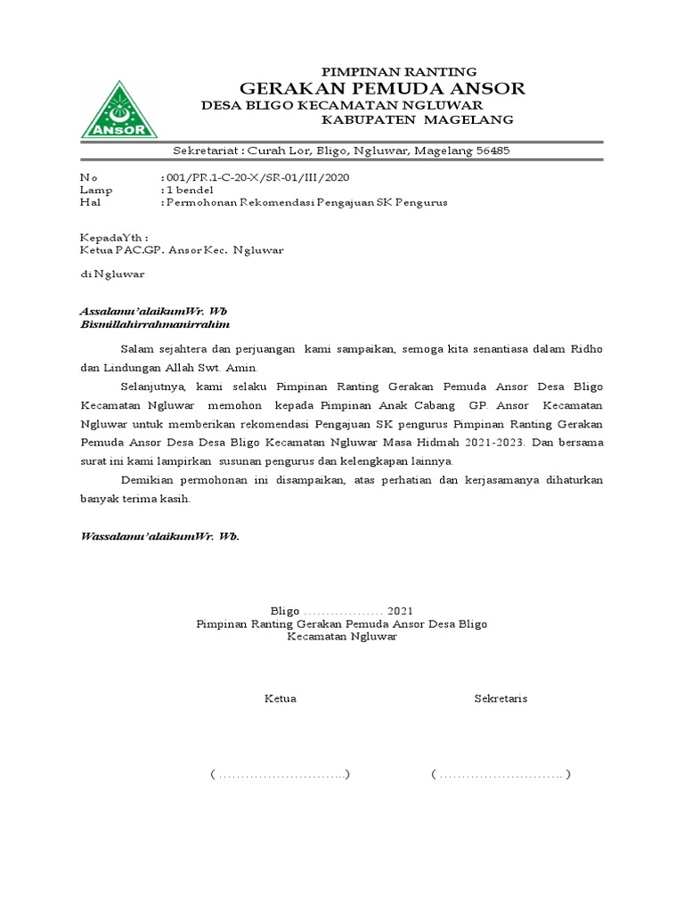 Berkas Pengajuan SK Komplit | PDF