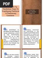 5 Mga Proyekto NG Pamahalaan Tongu Sa Kagalingang Pambayan at Pambansang Kaunlaran | PDF