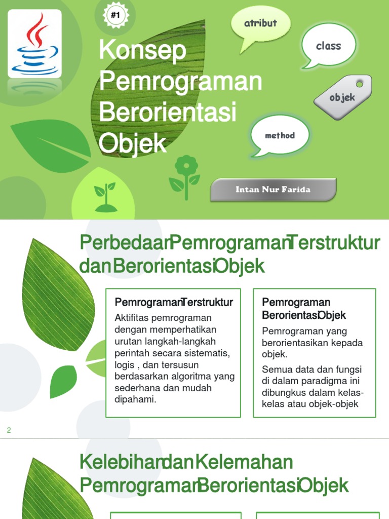 Materi 5.1 Konsep Dasar PBO - 1 | PDF