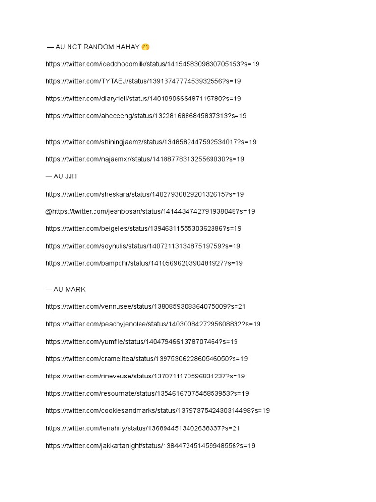 Au NCT Random Hahay ? | PDF